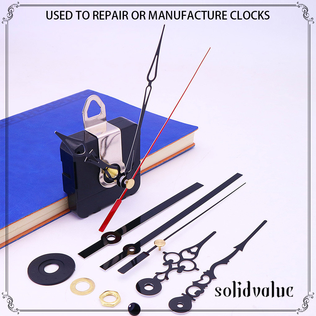 1/2/3/5 Clock Motor Movement Wall Clock Mechanism Hour Pointers Second ...