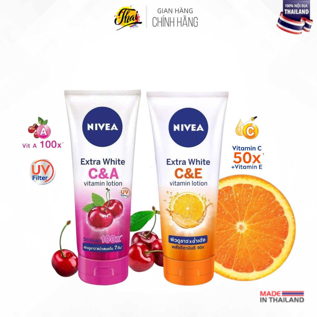 Nivea Extra White C&E whitening body Lotion with UV Filter Thailand ...