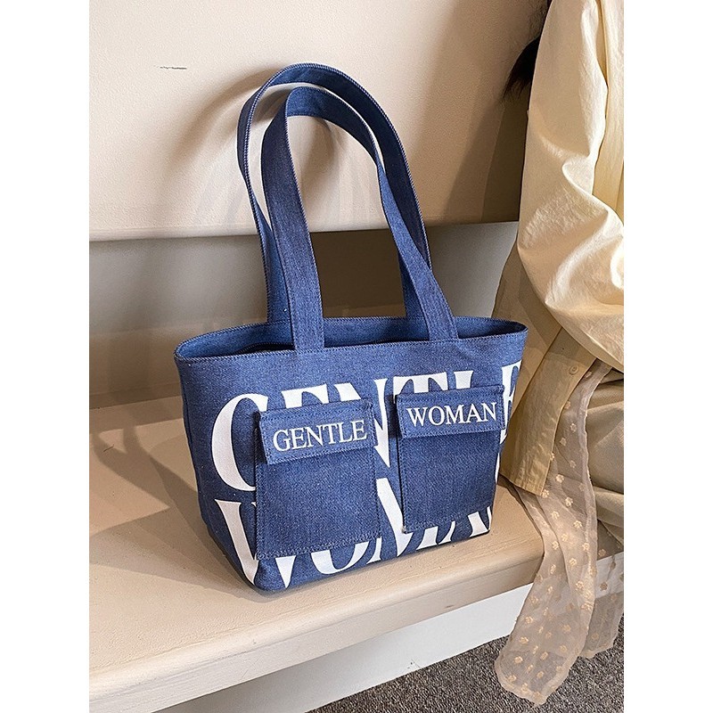 Gentle Woman Multi-Pocket Letter Canvas Bag 2024 New Style High-End ...