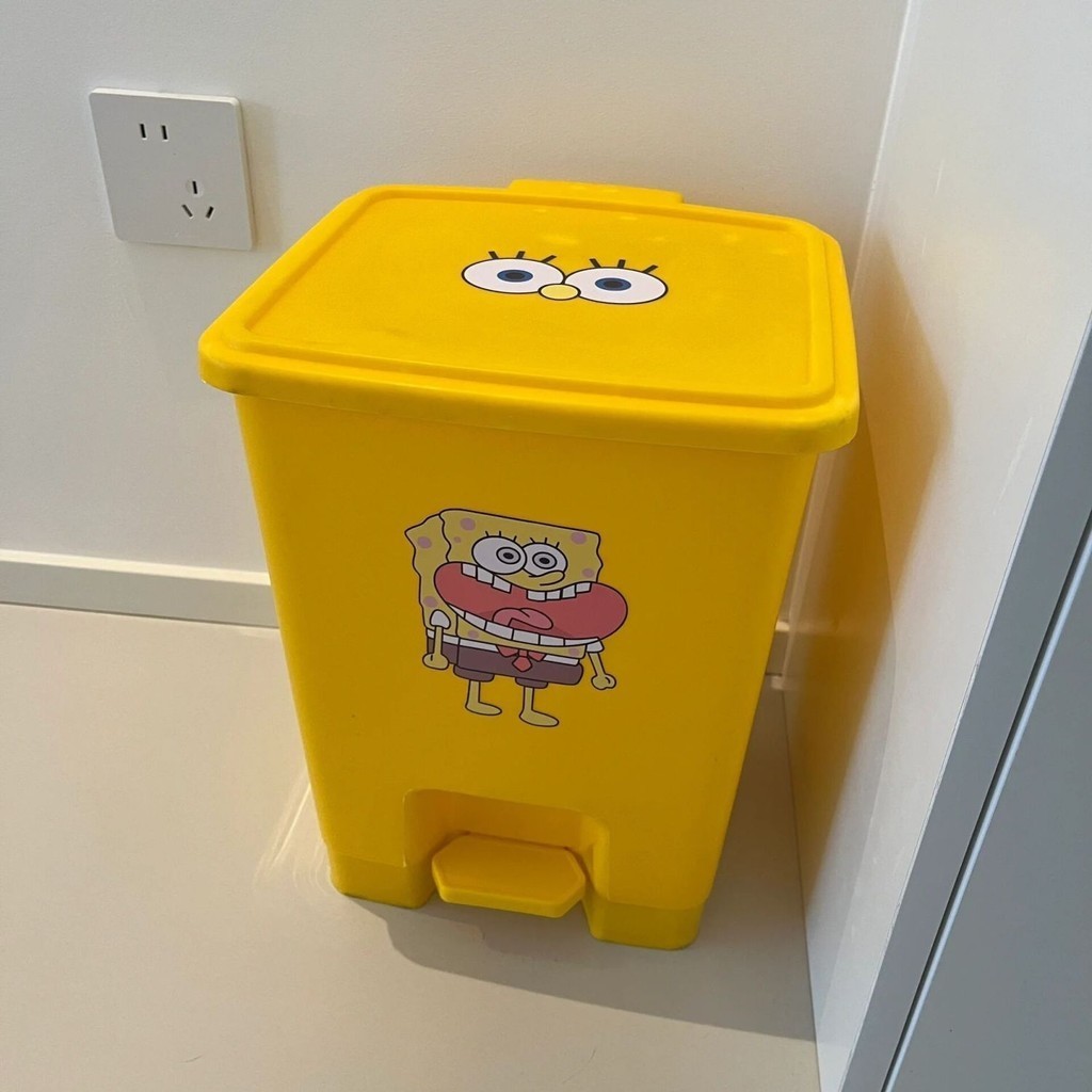 Spongebob SquarePants Trash Can Dopamine Paper Basket Household Large ...