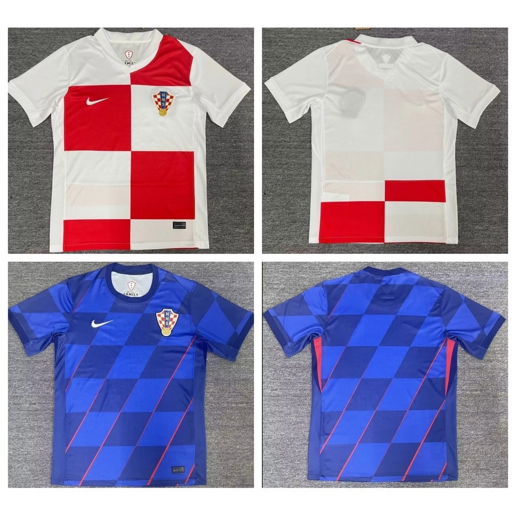 [Fan Version] 2024-25 New Croatia Home/Away Football Jersey European ...