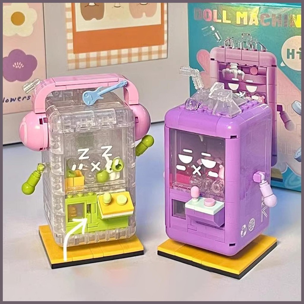 Blocks Toys for Kids Claw Machine Stacking Toys Cartoon Claw Machine ...