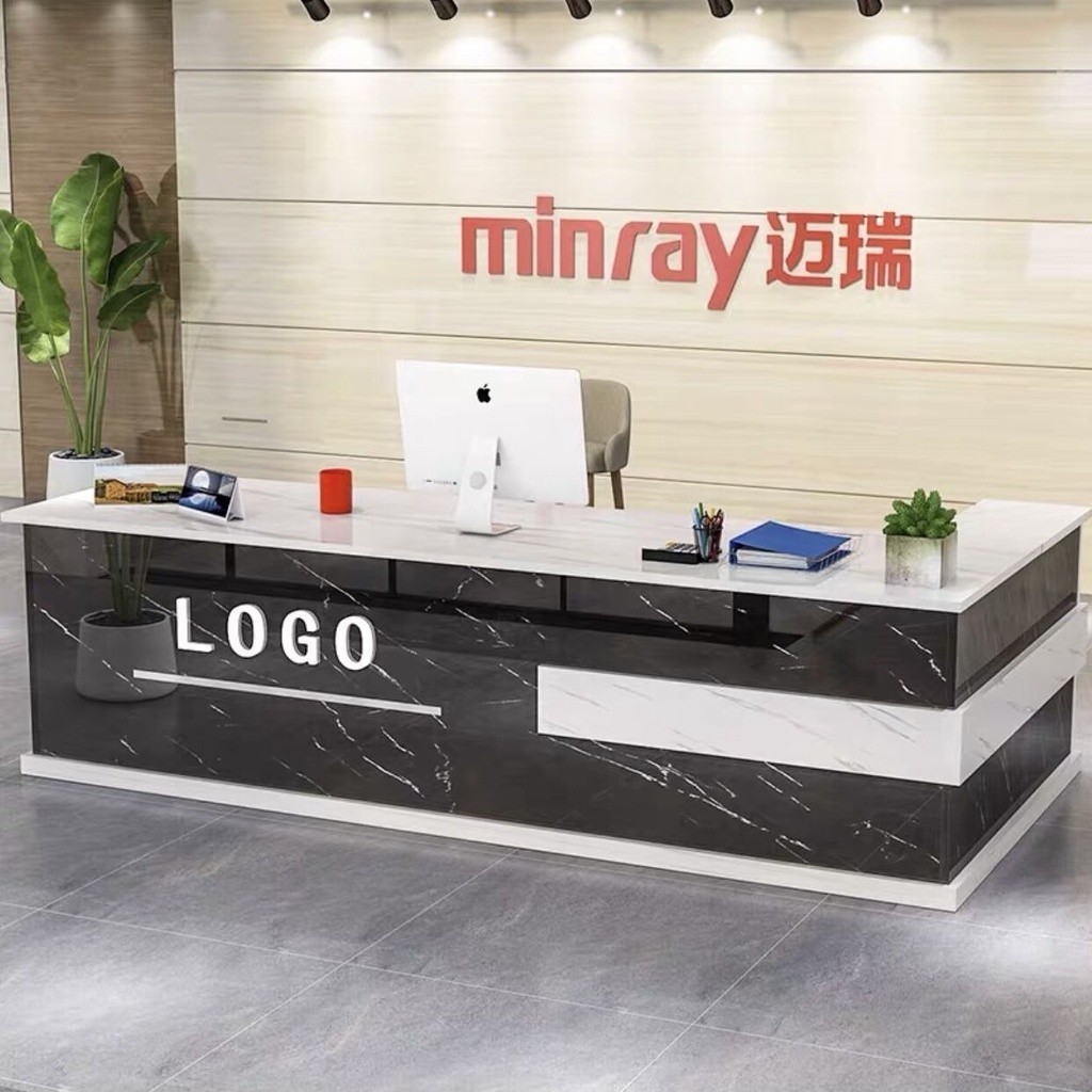 Commercial front desk Cashier shop Company reception counter clothing ...