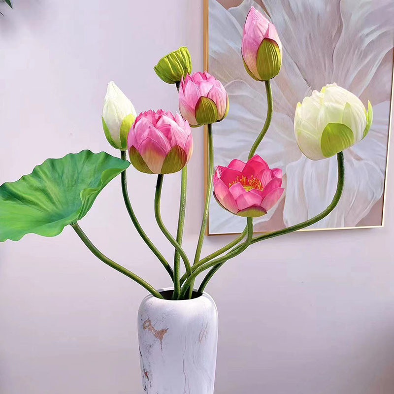 Fake Lotus Cypress Lotus Flower Made Of Silk With Various Colors Sizes ...