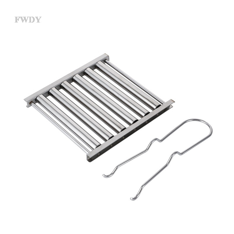 Hot Dog Roller Stainless Steel Sausage Roller Rack with Extra Long Wood ...