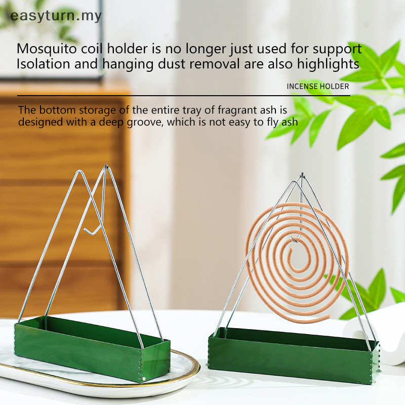 easyturn Iron Mosquito Coil Holder Incense Holders Coil Incense Burner ...
