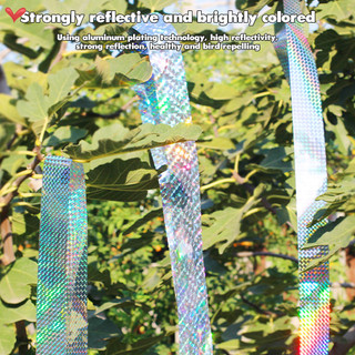 Bird Scare Tape Double Sided Bird Deterrent Tape Reflective Holographic ...