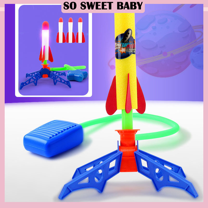 Rocket Toys Rocket Launcher Toy Air Rocket Launcher Foot Pump Launcher ...