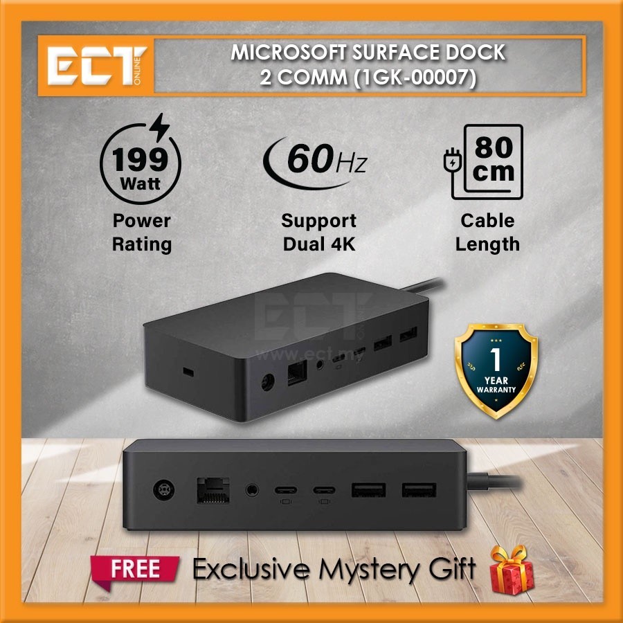 Microsoft Surface Dock 2 Comm (1GK-00007) | Shopee Malaysia