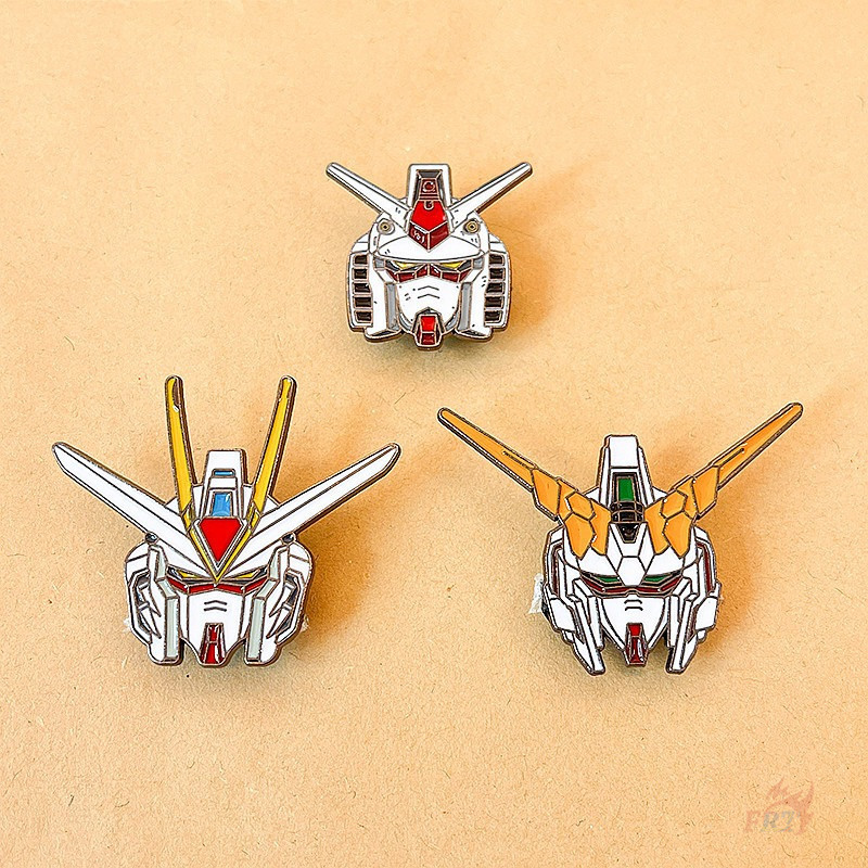 ♥ Mobile Suit Gundam Brooches ♥ 1Pc/3Pcs Doodle Enamel Backpack Button ...