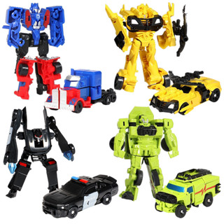 Mini Transformers Robot Toy Optimus Prime Bumblebee Model Complete Set ...