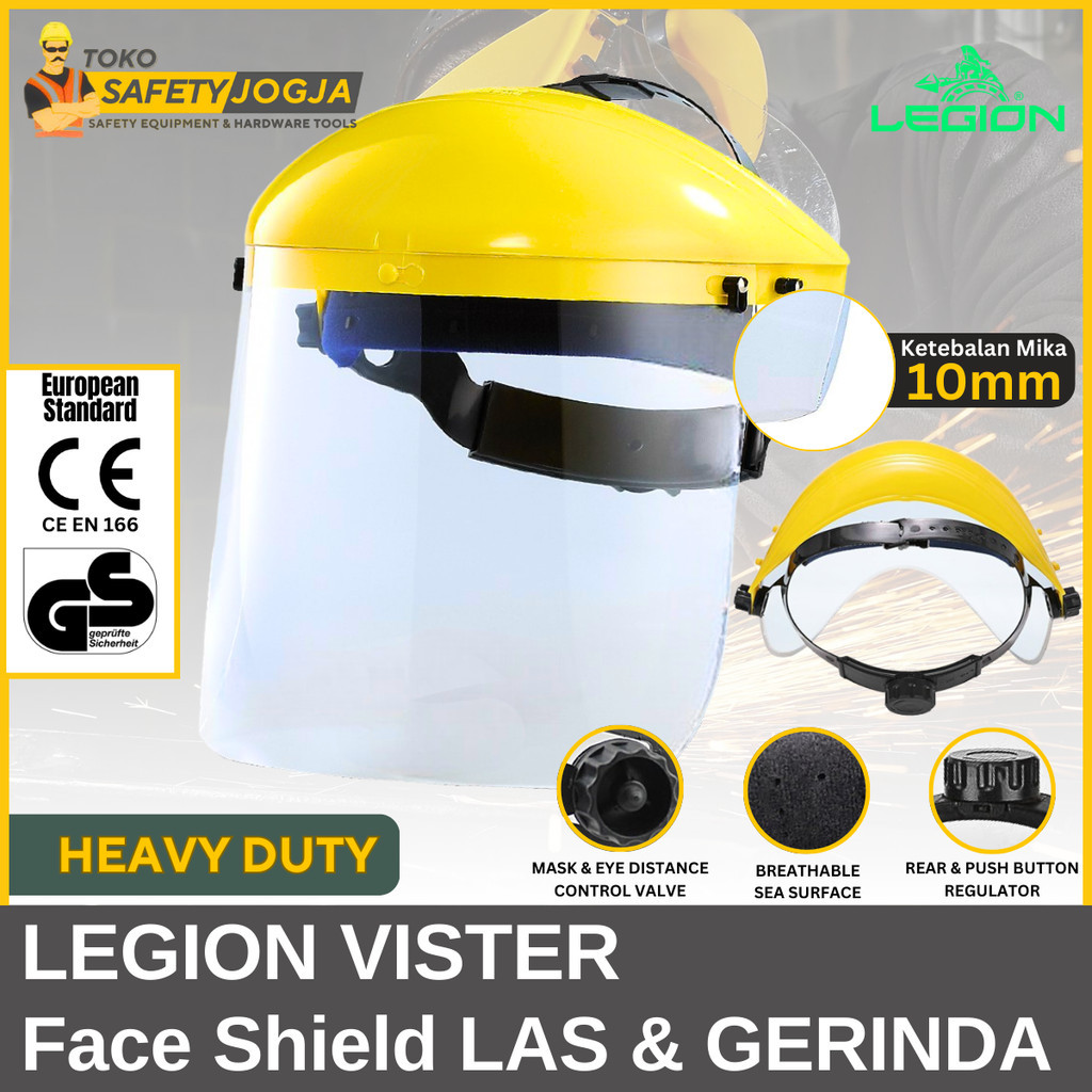 Face Shield Welding Grinding Welding LEGION VISTER Heavy Duty ...