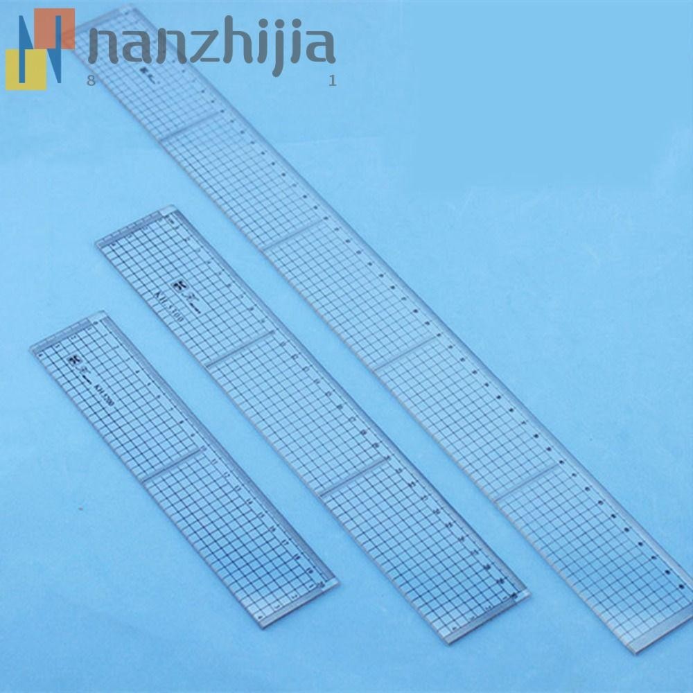 NANZHIJIA Transparent Ruler Board, Writing PVC Grid Students Ruler ...