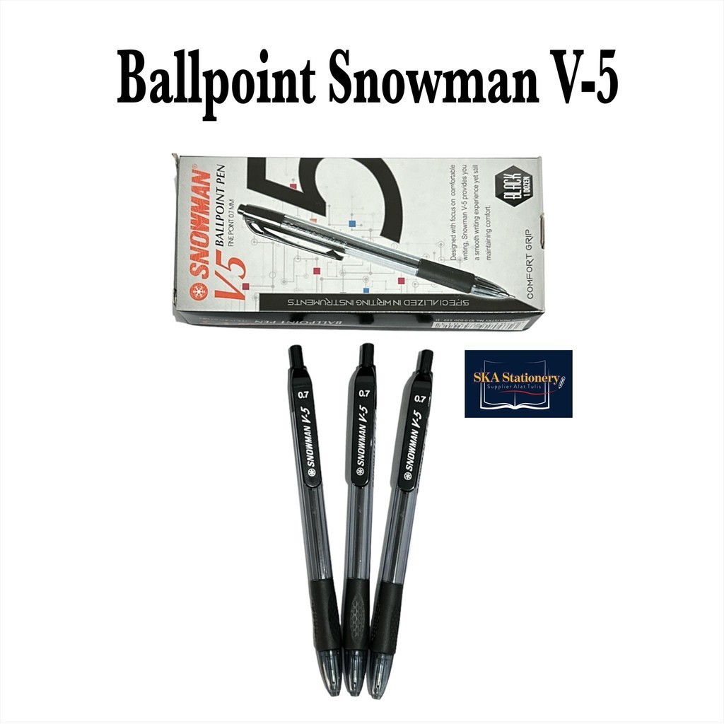 Ballpoint Pen/Ballpoint/Snowman Pen V5 0.7 mm (Pcs) | Shopee Malaysia