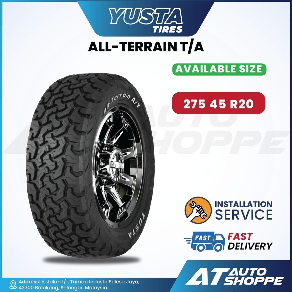 Yusta All-Terrain TA 20" AT Tyre 275 45 R20 4X4 4WD (1 Tire) | Shopee Malaysia