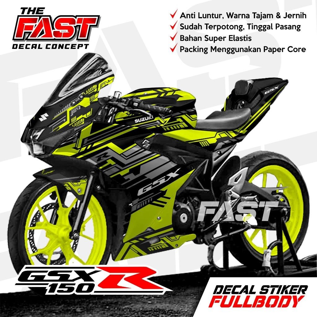 Suzuki gsx decal, racing motif, latest motif, full body decal sticker ...