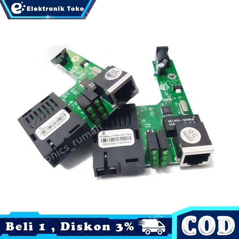 Pcb Board HTB-3100 A+B Side A Side B Fiber Optic Media Converter PCB ...