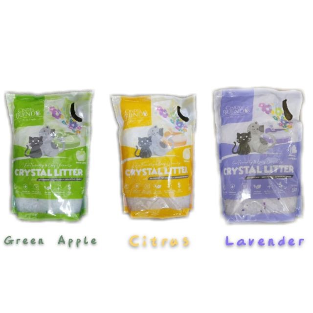 Cindy & Friend Crystal Cat Litter 5 ltr (3 flavour) | Shopee Malaysia