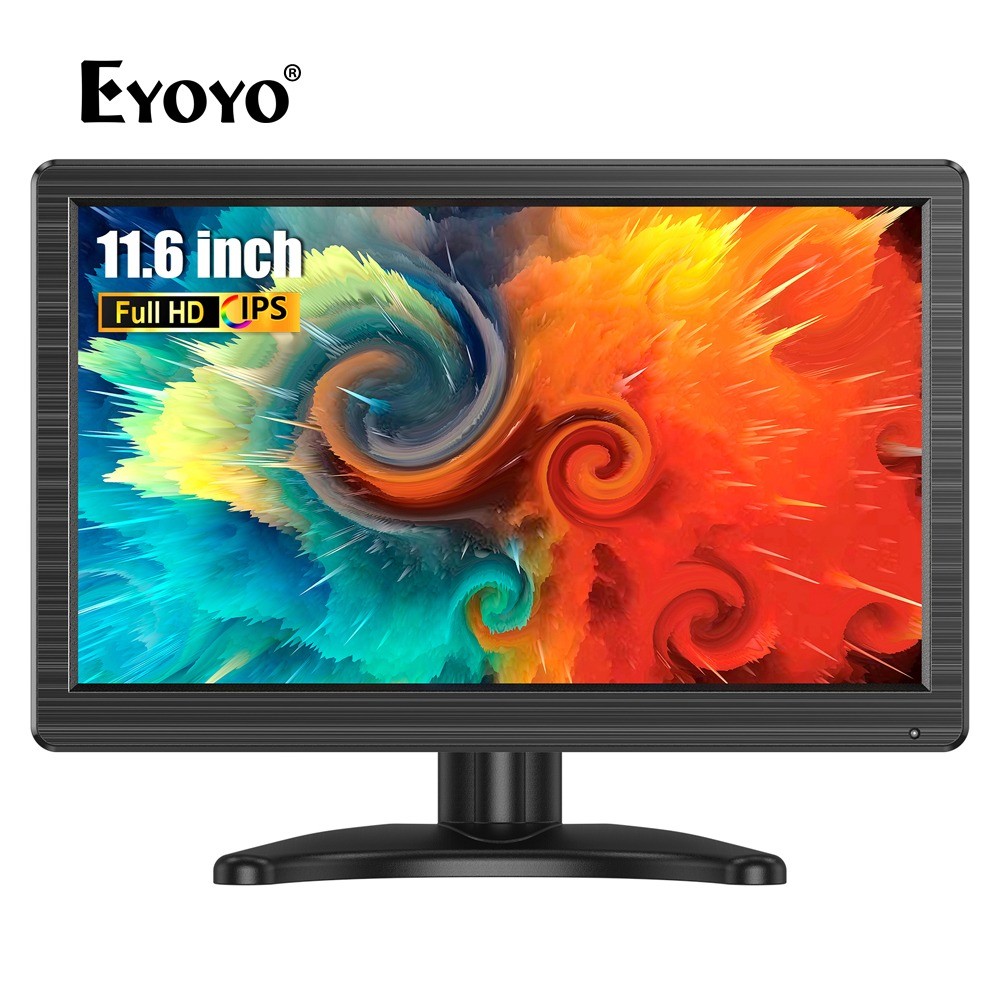 Eyoyo 12 Inch Small HDMI Monitor, Eyoyo Mini Monitor Portable IPS ...