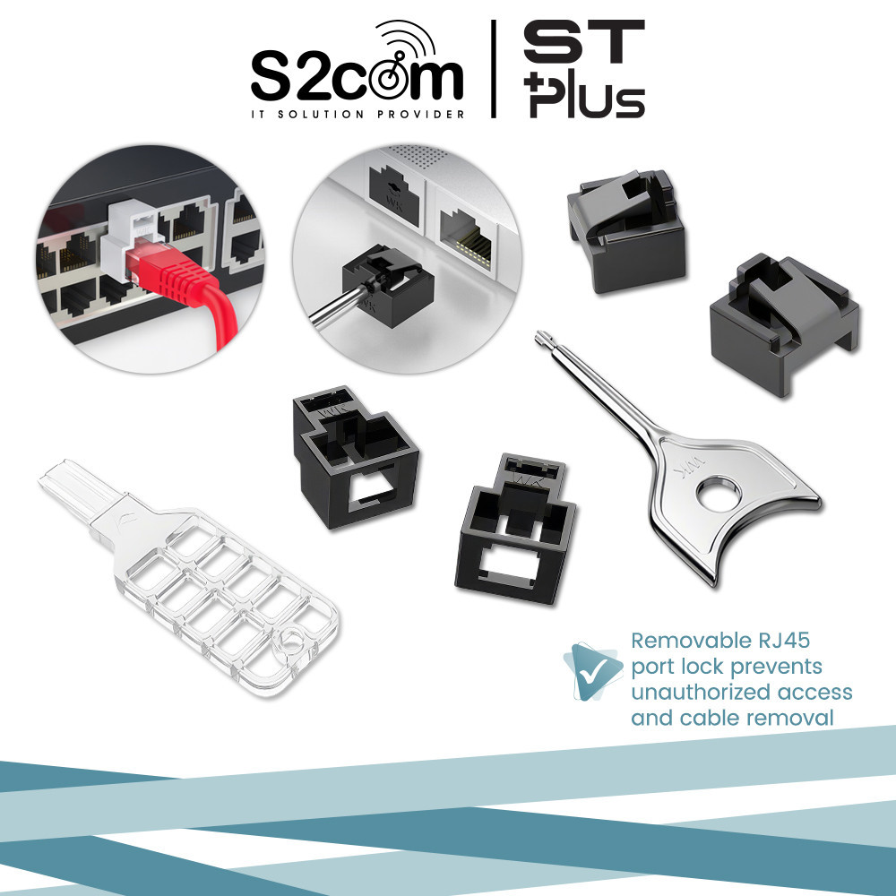RJ45 Network Cable Lock | Anti-Removal, and Anti-Unplug Lock for ...
