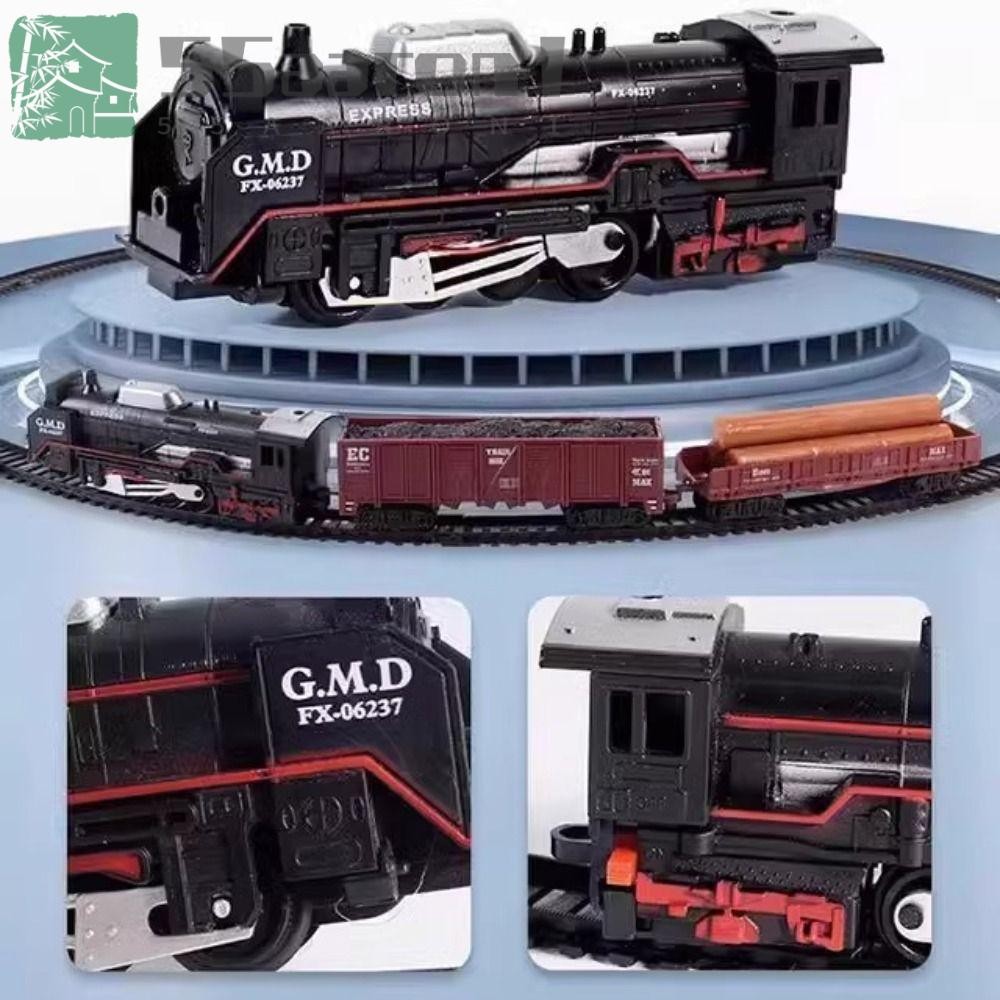 AARON1 Electric Christmas Train Track Set, Assembly Simulation Tracks ...