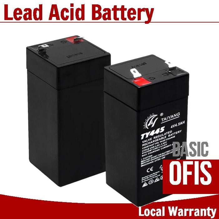 4V 4AH 4.5AH 4 Volts Rechargeable Sealed Lead Acid Battery | Shopee ...