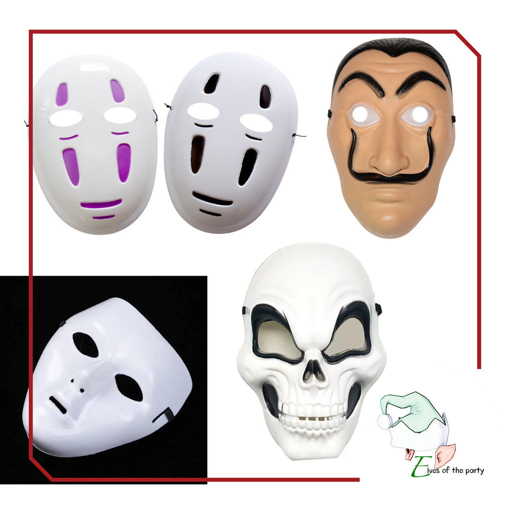 Halloween Mask Kaonashi (No Face / Spirited Away), Salvador Dali, Skull ...