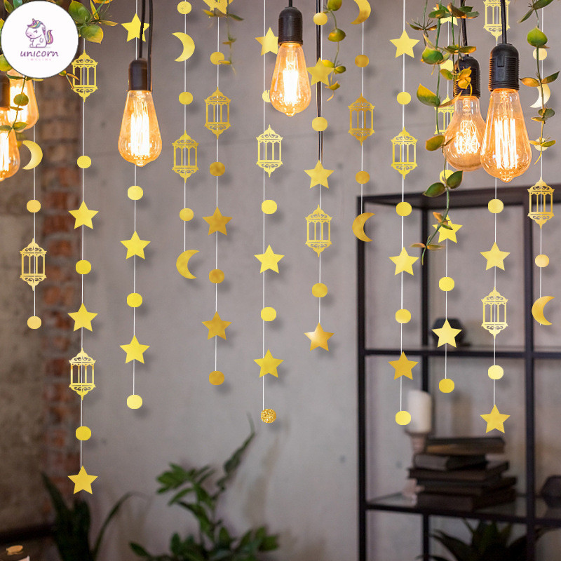 UN Multi Style Eid Mubarak 4 Meters Ramadan Decorations Home Decor ...
