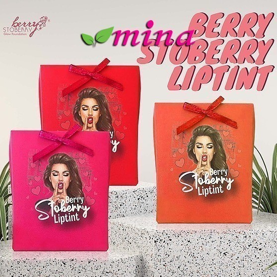 BERRY LIPTINT Lip Tint Viral TikTok Waterproof Stoberry Grapeseed Oil ...
