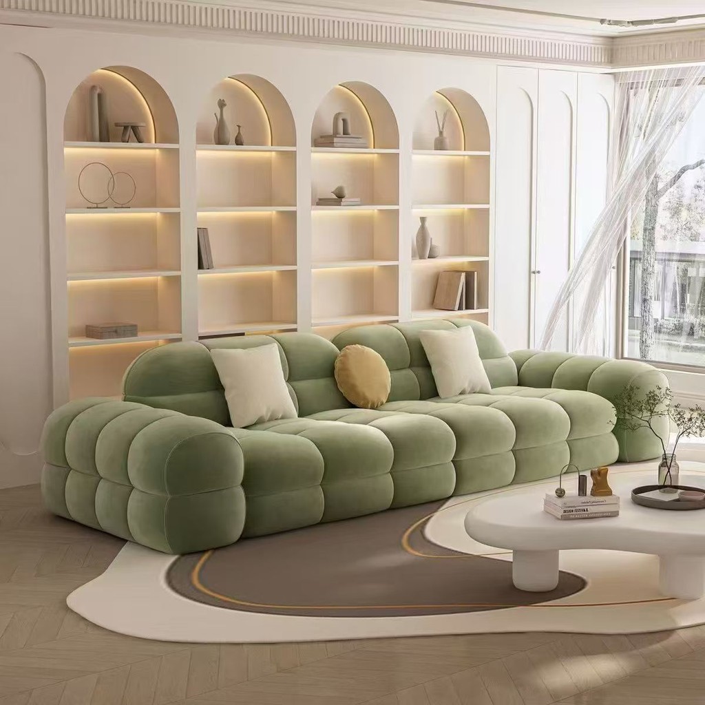 Internet Celebrity Advanced Fabric Sofa Home Bedroom Puff Sofa Living ...
