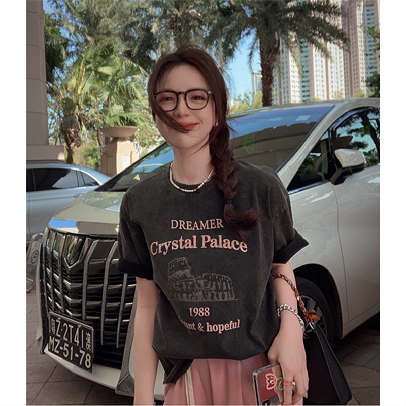 (Delivery Within 24 Hours) BOOM Shopee T-Shirt Oversize Bleached Fabric ...