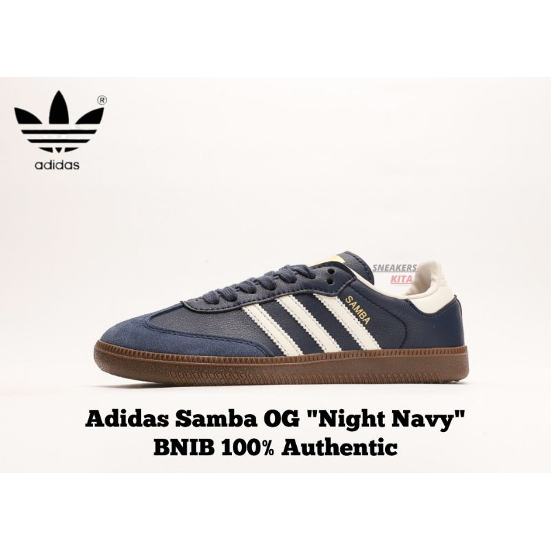 Adidas Samba OG Night Navy Shoes ID2056 100% Authentic | Shopee Malaysia