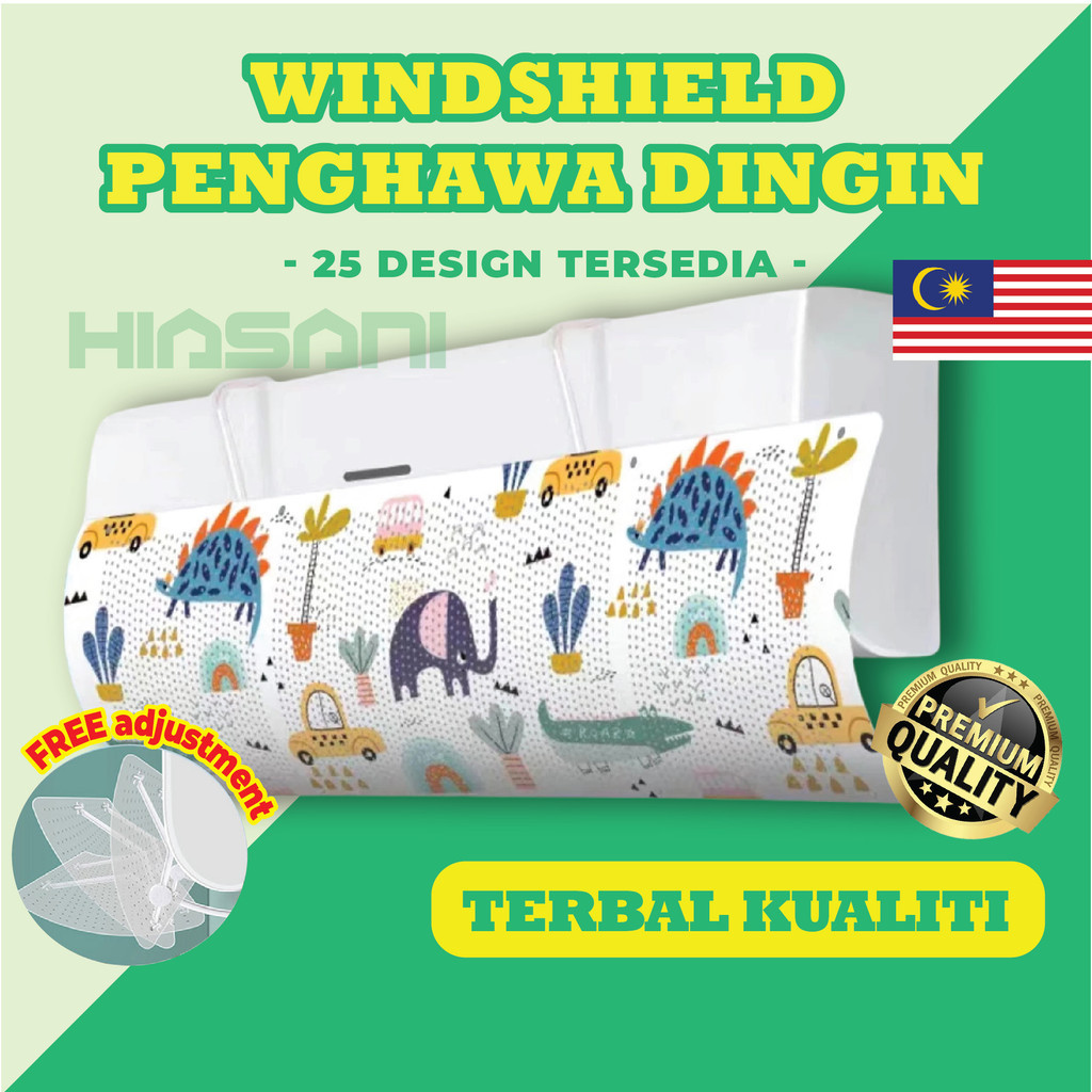 HIASANI Air conditioner Windshield Adjustable Air Cond Shield Cover ...