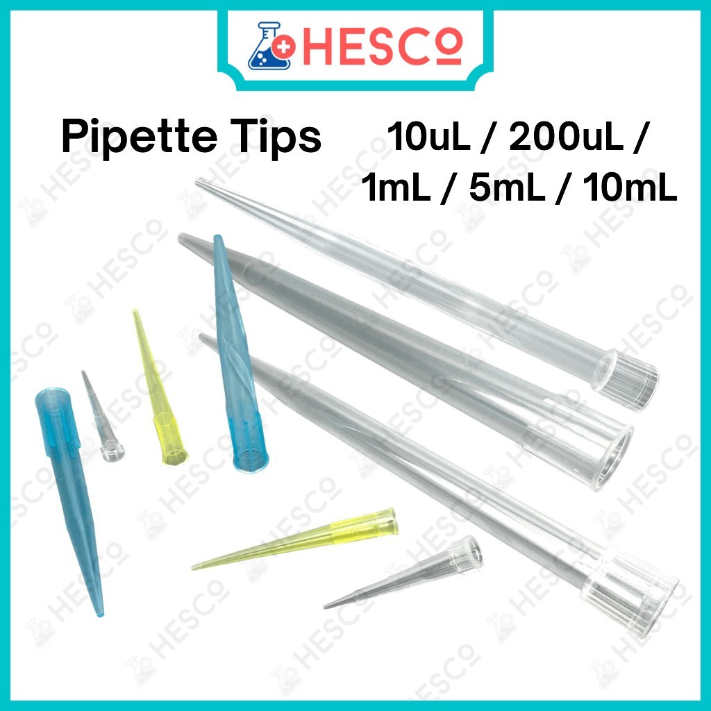Pipette Tips — 1uL 200uL 1mL 5mL 10mL Micropipette Tips Plastic Pipette ...