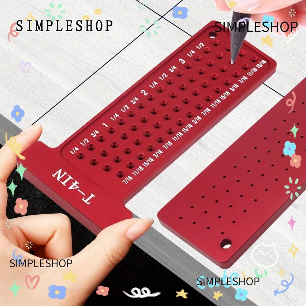 SIMPLESHOP Line Drawing Gauge, Aluminium Alloy Metric/Inch Woodworking ...