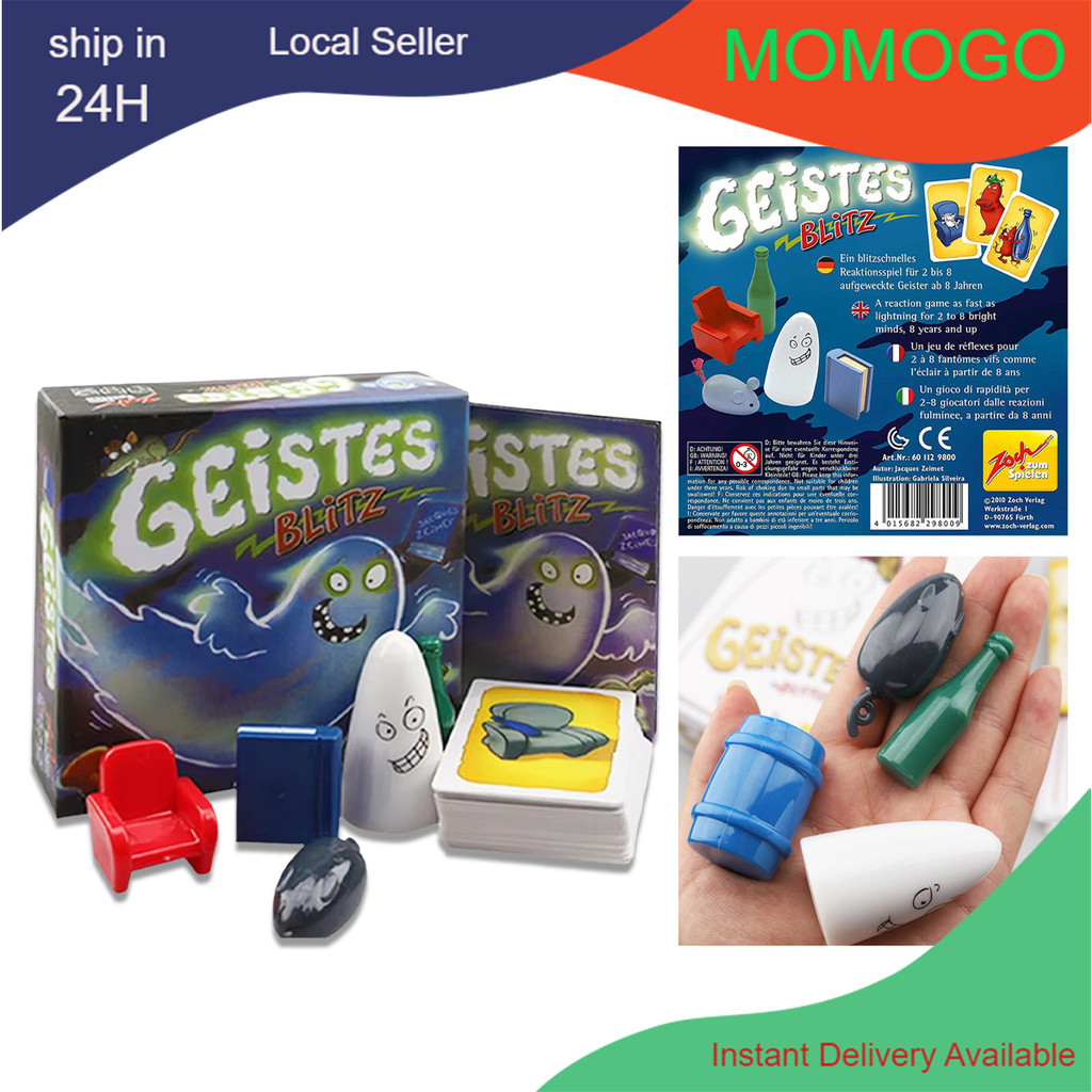 Geistes Blitz Board Cards Game 60 Cards + 5 Wooden Props 20min Playtime ...
