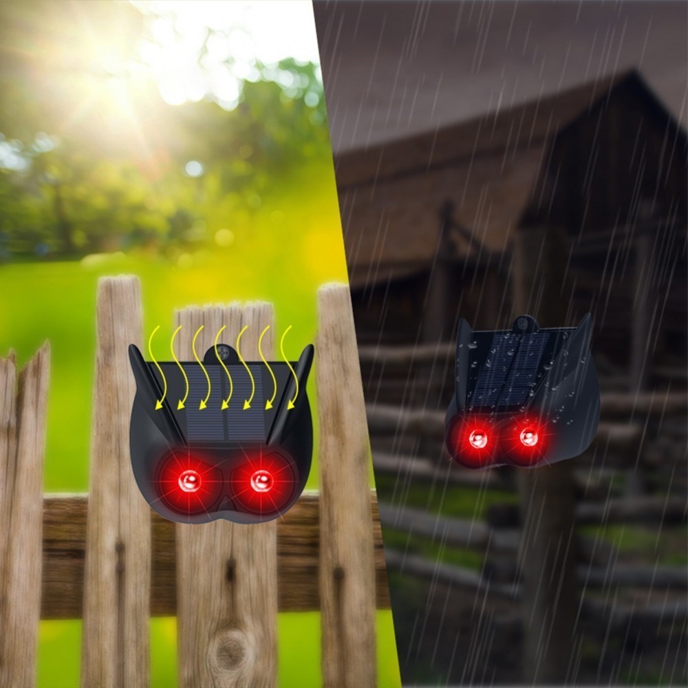 Solar Energy Powered Motion Detector with Loud Siren and Flashing Light ...