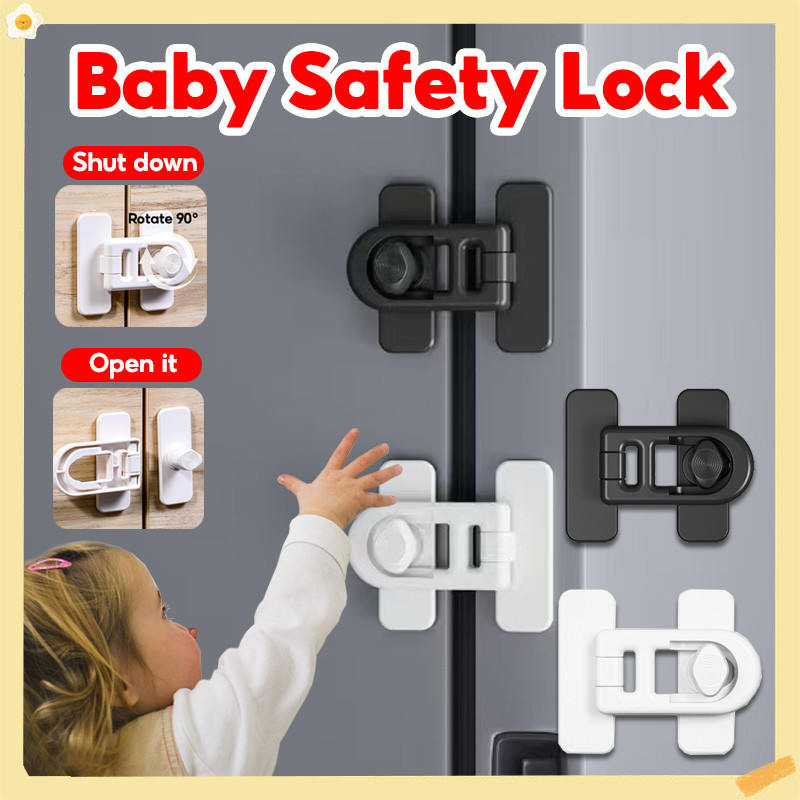 Baby Safety Lock Rotary Cabinet Lock Anti-Pinch Multi-purpose Baby ...