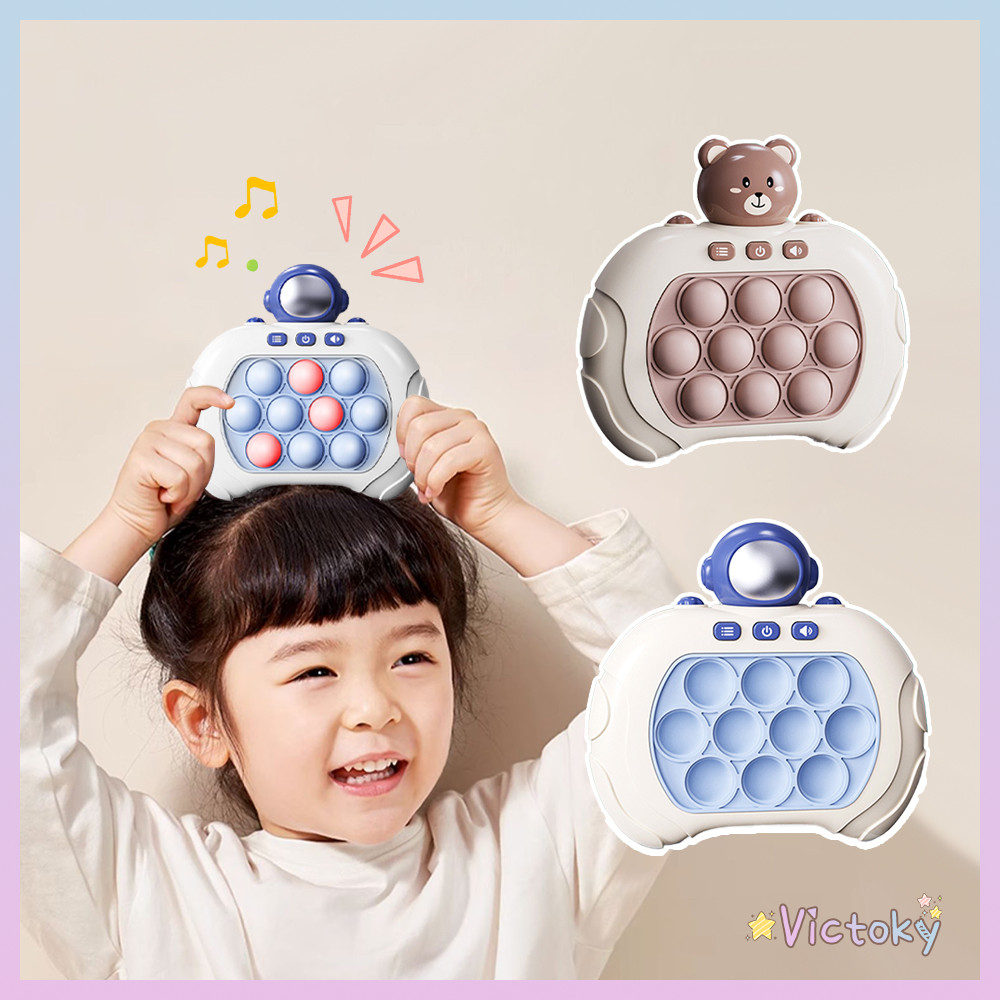 Victoky Electronic Pop It Quick Push Puzzle Game Console Fidget Toy ...