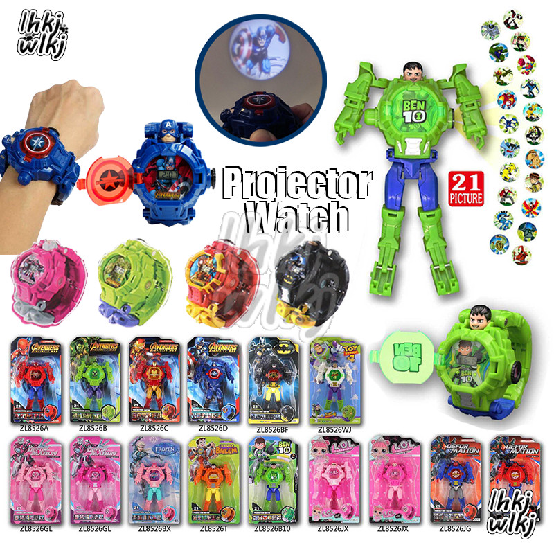 Ben 10 Watch Projector Marvel Hulk Spider-Man Iron Man Captain America ...
