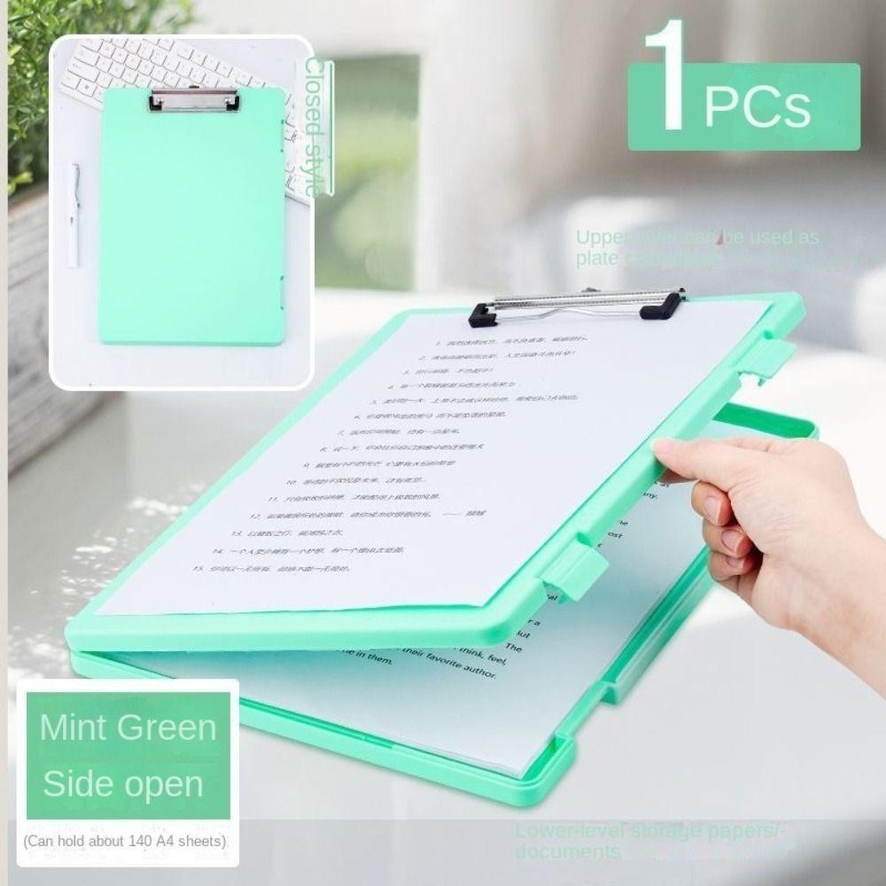 Kenton File Splint Storage Box With Folder Clip Writing Board A4