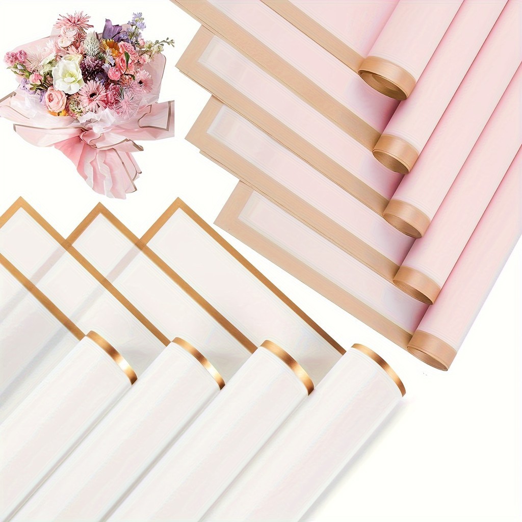 20sheets, Golden Edge Korean Plain Paper Korean Jelly Film Translucent ...