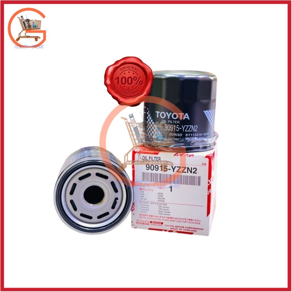 OIL FILTER (100% ORIGINAL) TOYOTA VIOS NCP42 NCP93 ALTIS ZZE122 CAMRY SXV10 SXV20 AE101 WISH ...