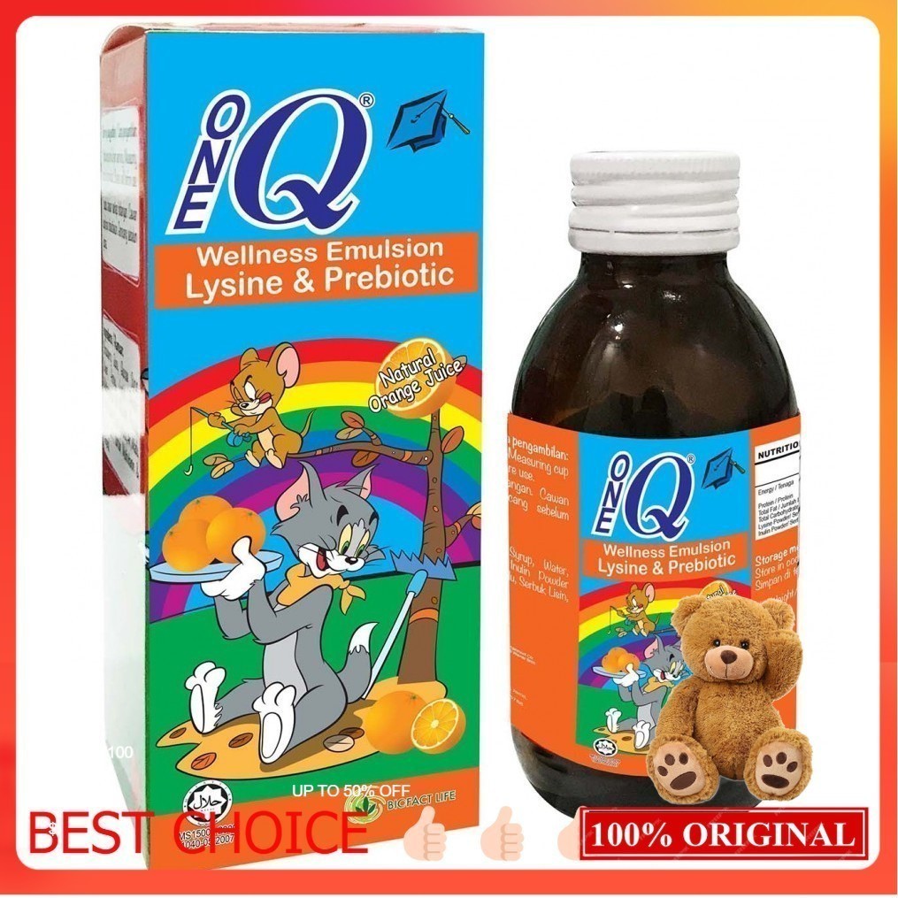 One Q Wellness Emulsion With Lysine & Prebiotic 120 ml | Shopee Malaysia