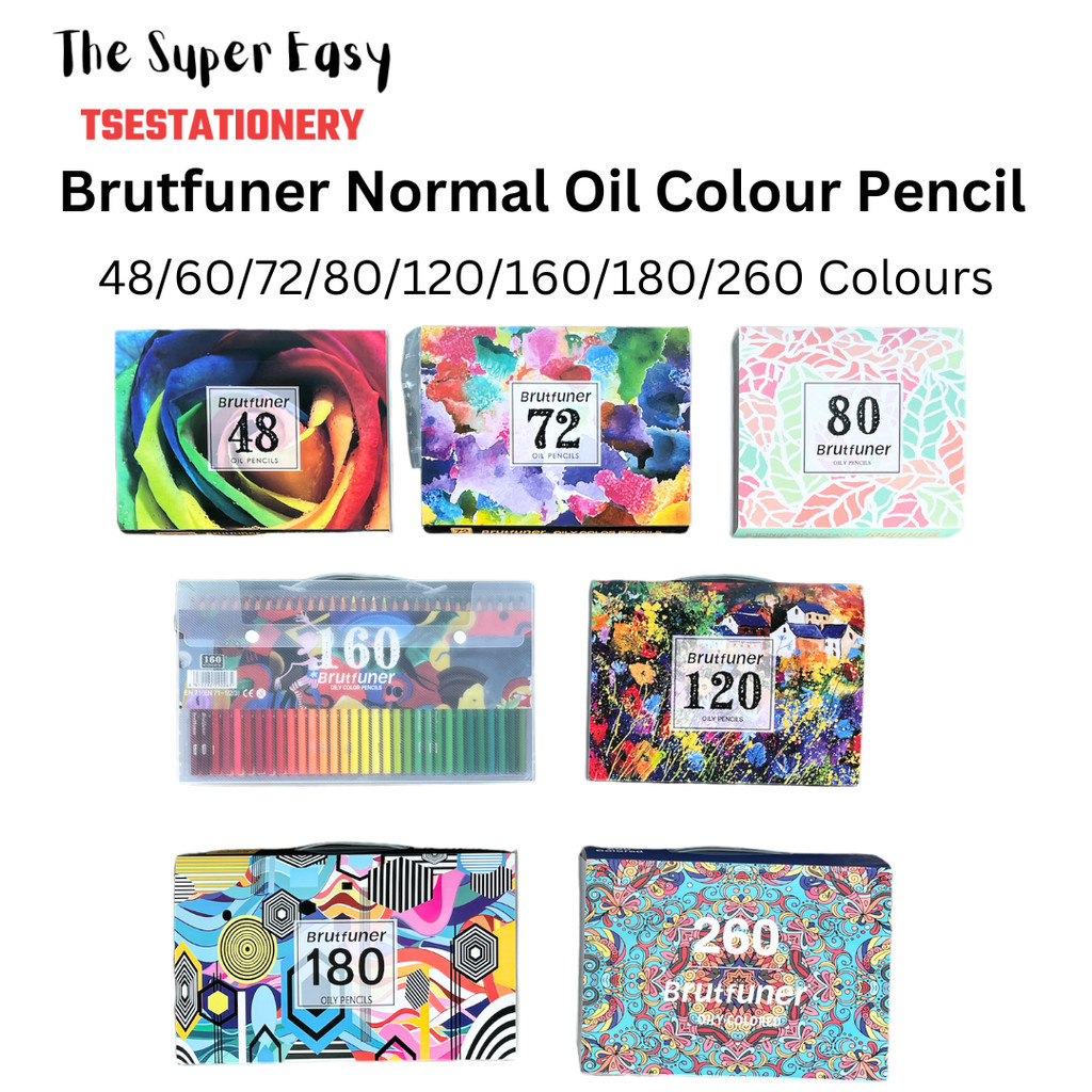 48/72/120/160/180/260 Colour Brutfuner Oil Colour Pencils Set Artist ... 48/72/120/160/180/260 Colour Brutfuner Oil Colour Pencils Set Artist ...