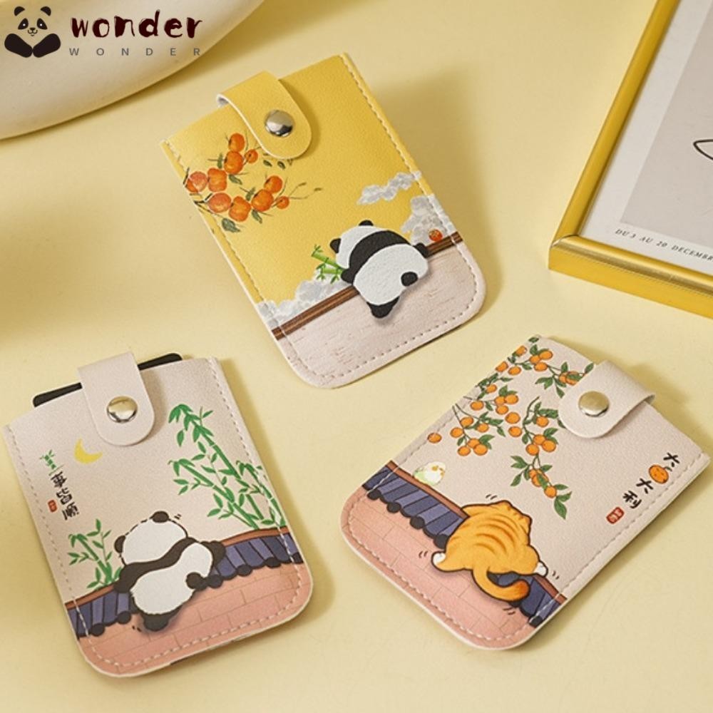 WONDER ID Card Holder, Laminated Concealed Pull-out Type Mini Card ...