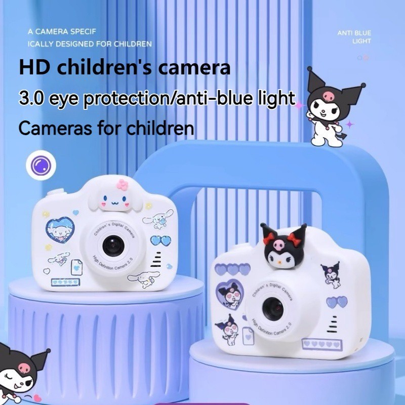 64GB Sanrio Kuromi Mini Kids Camera Cartoon Cinnamoroll Melody Children ...