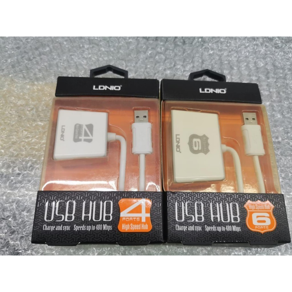 LDNIO USB HUB (4 PORTS/6 PORTS)- MODEL DL-H3 & DL-H6 | Shopee Malaysia