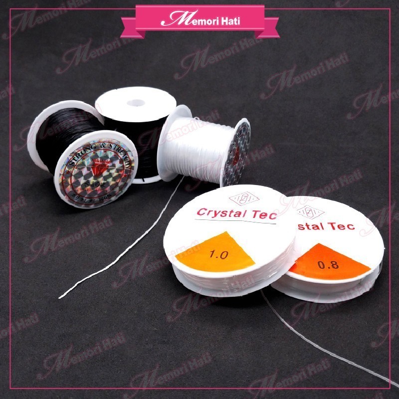 Elastic Cord Crystal Tec Crystal String / Tali Tangsi Tali Manik Gelang ...