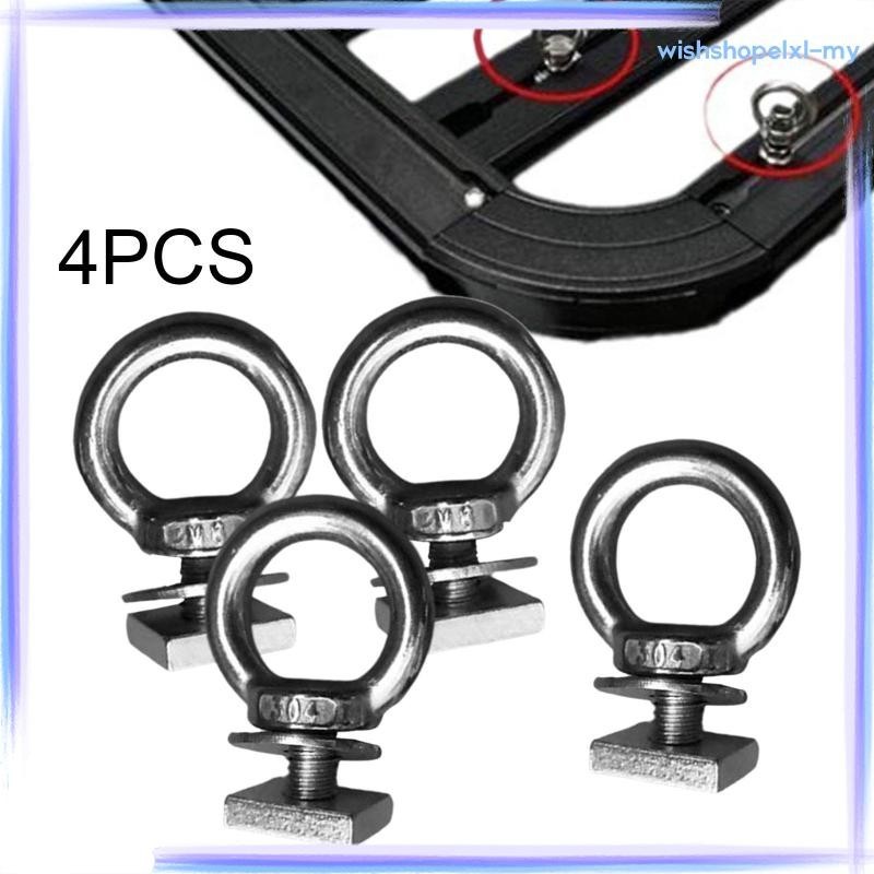 [WishshopelxlMY] 4x Stainless Steel Eye Nut Tie Down Rings T Slot Bolts ...